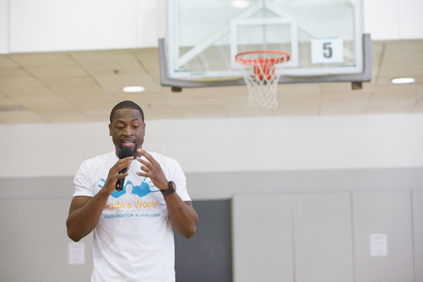 Dwyane Wade Wears Jordan Fly Wade PE @ Father & Son Camp - Air Jordans ...