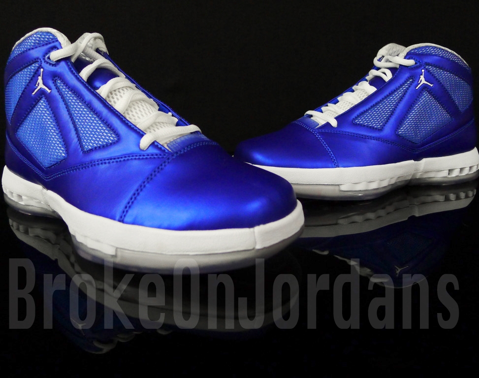Air Jordan XVI: Metallic Blue/White Sample - Air Jordans, Release Dates ...