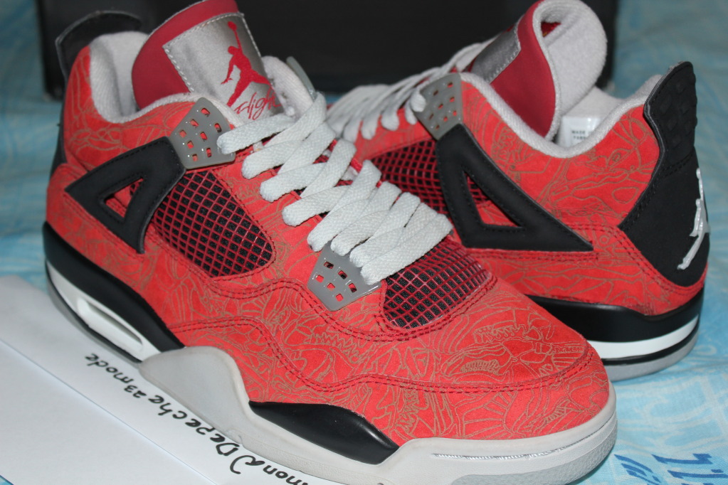 Air Jordan IV: "Red Laser" Sample - on eBay - Air Jordans, Release ...