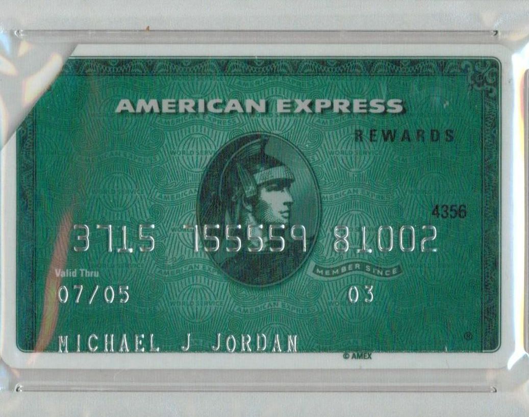 Michael Jordan's American Express Credit Card Auction - Air Jordans ...