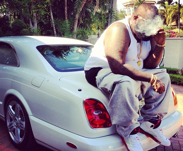 Rick Ross Wearing Air Jordan V "Fire Red" - Air Jordans, Release Dates ...