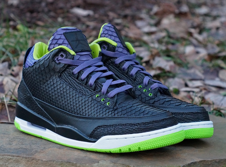 Air Jordan 3: "Python Joker" by JBF Customs - Air Jordans, Release ...