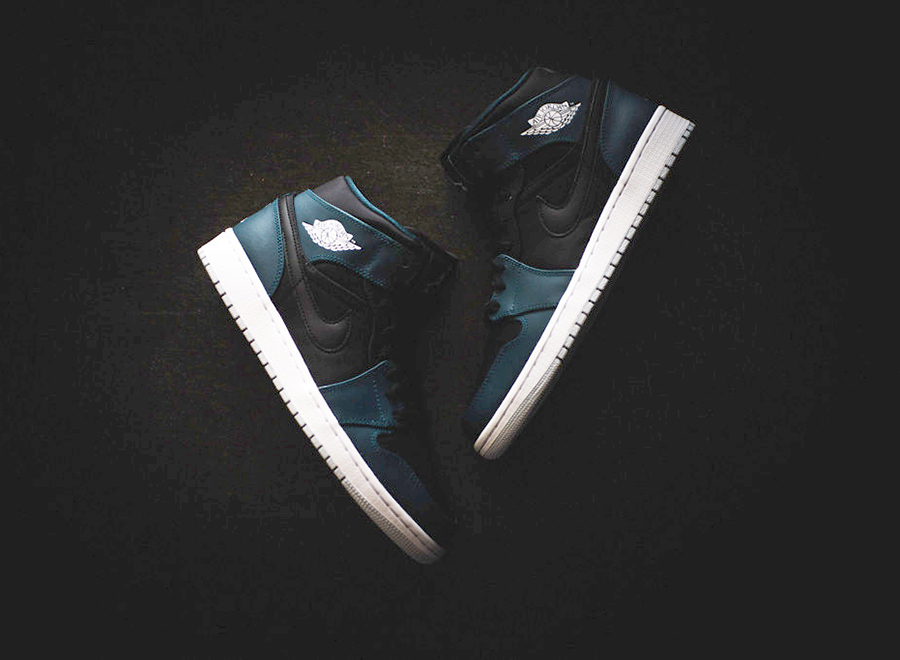 Air Jordan 1 Mid: Black - Night Shade - Air Jordans, Release Dates ...