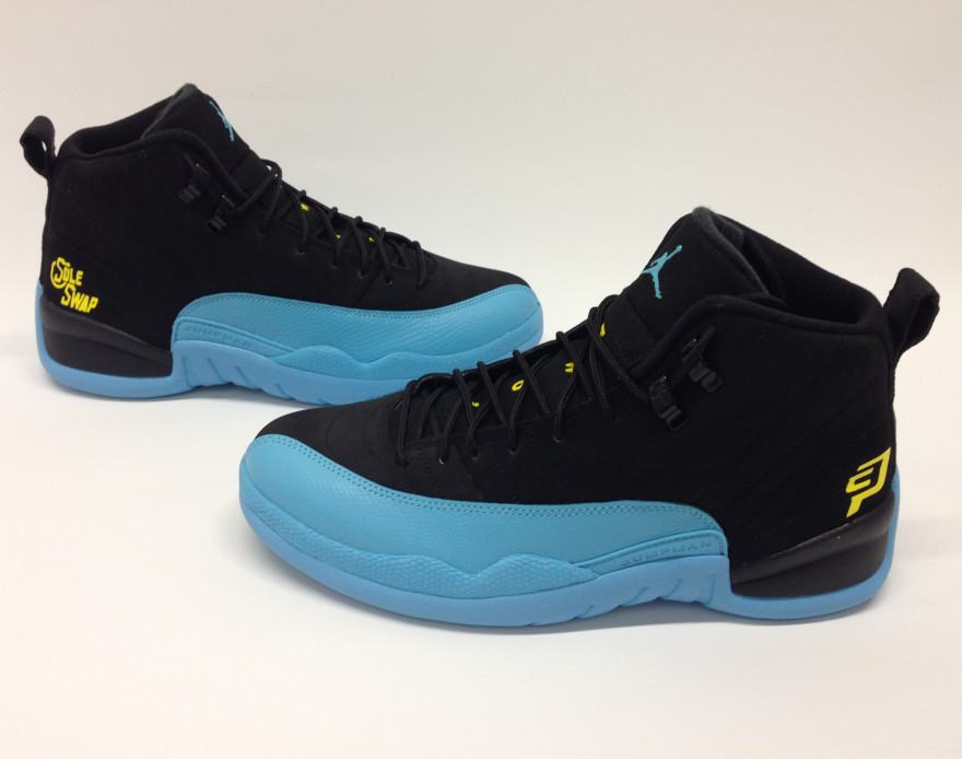 Air Jordan 12: "New Orleans Hornets" Chris Paul Customs by Soleswap ...