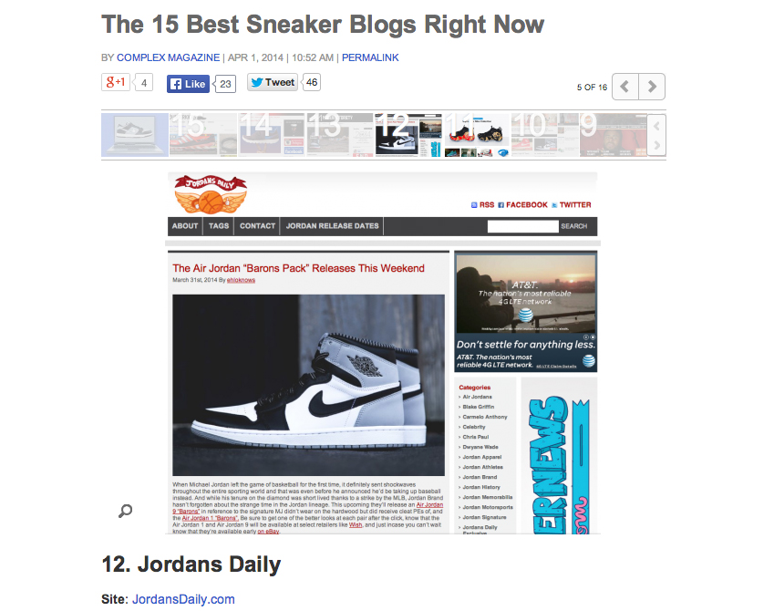 Complex Names Jordans Daily The 12th Best Sneaker Blog - Air Jordans ...