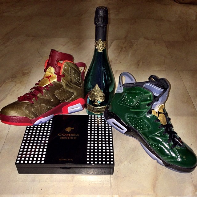 Fabolous Showcases Air Jordan 6 "Champagne" & "Cigar" - Air Jordans ...