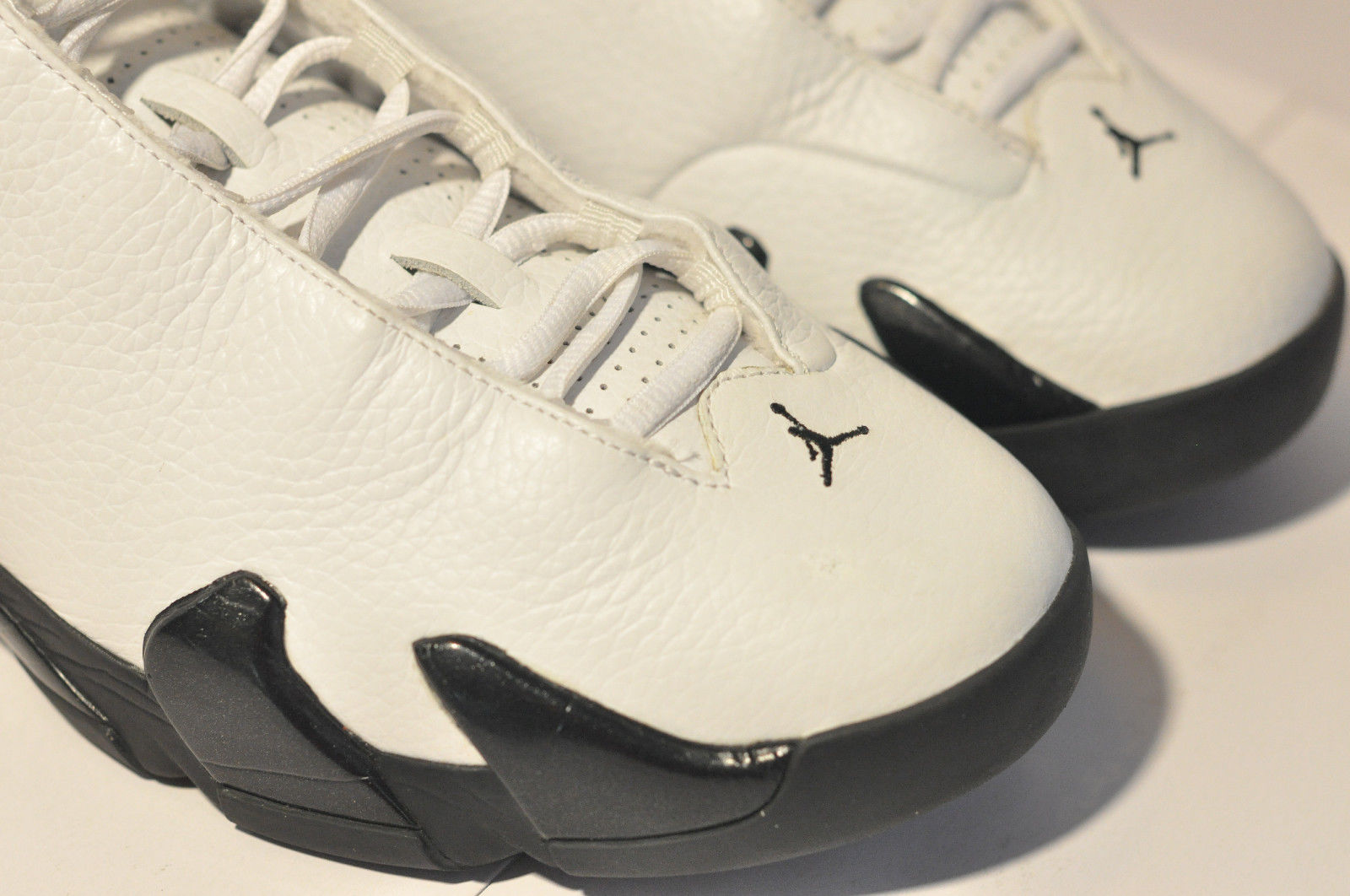Air Jordan 14: Unreleased "White/Black" One-Piece Sample - Available on ...