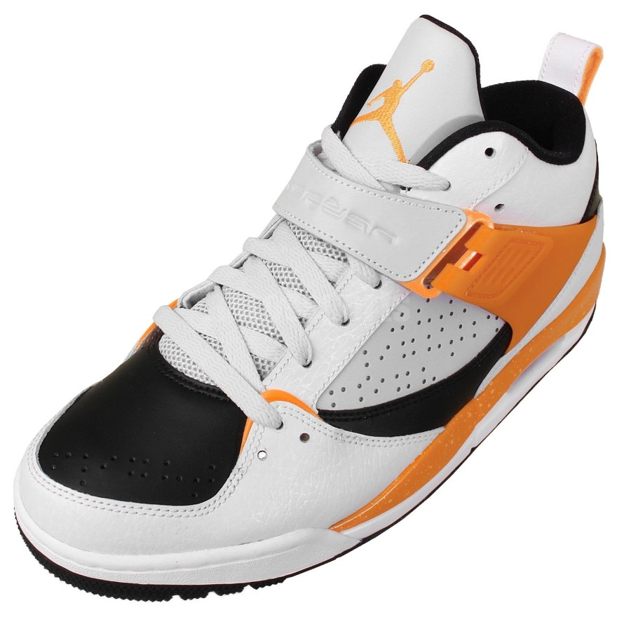 Jordan Flight 45: Pure Platinum - Atomic Mango - Black - Air Jordans ...