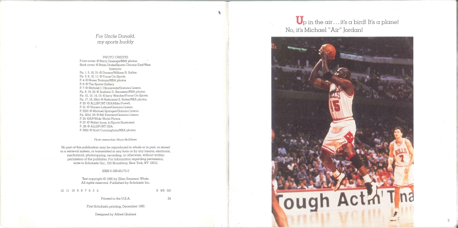 A Detailed Look at a Vintage Michael Jordan Children's Book from 1995 ...
