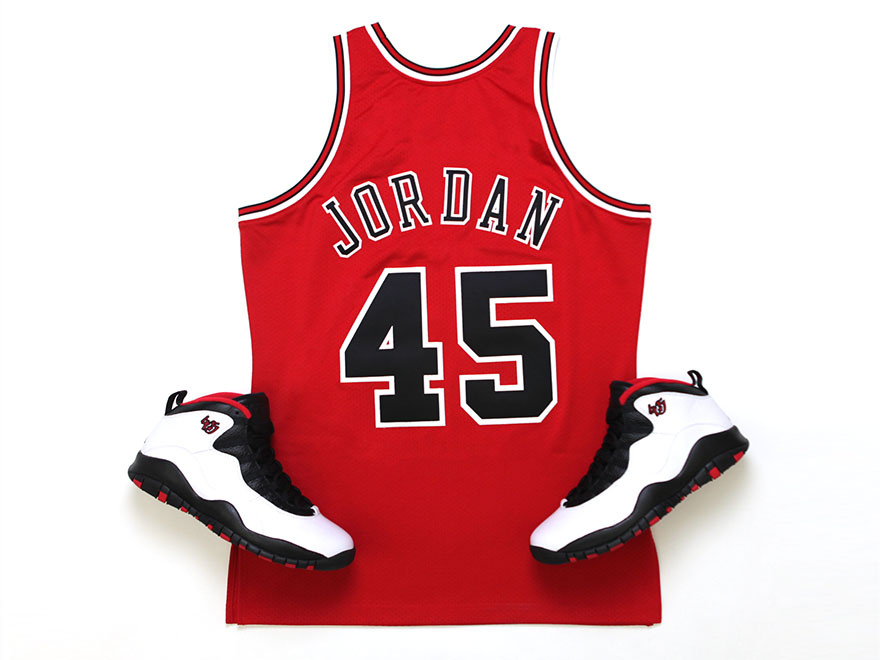 Michael Jordan's #45 Chicago Bulls Jersey by Mitchell & Ness ...
