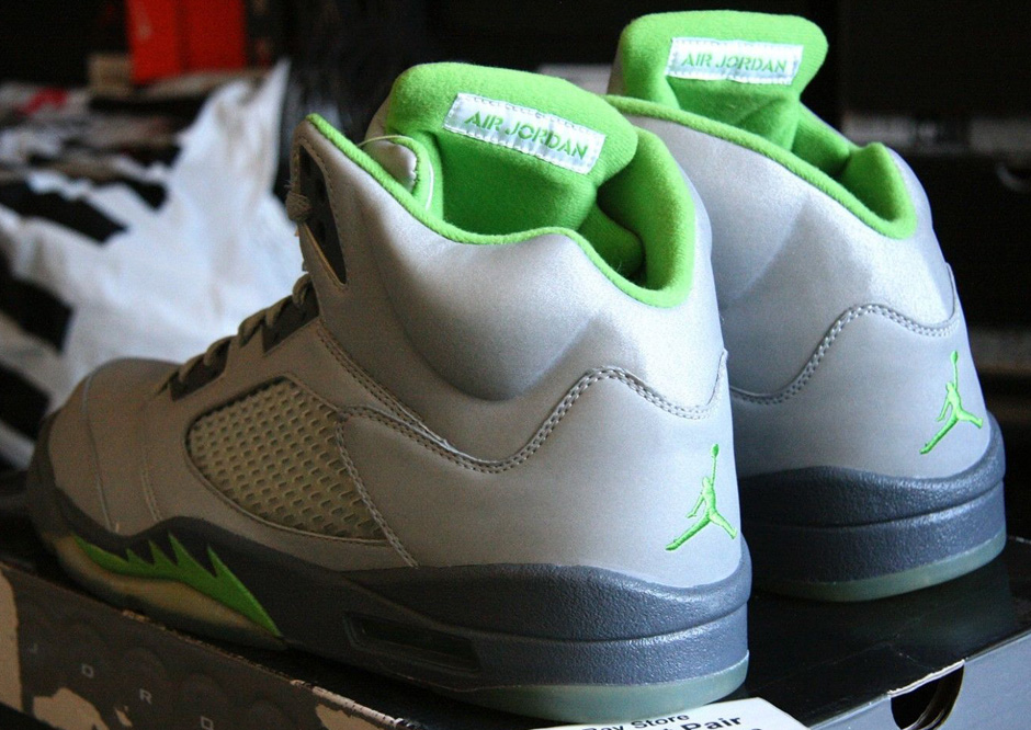 The Daily Jordan: Air Jordan 5 Retro "Green Bean" - 2006 - Air Jordans ...